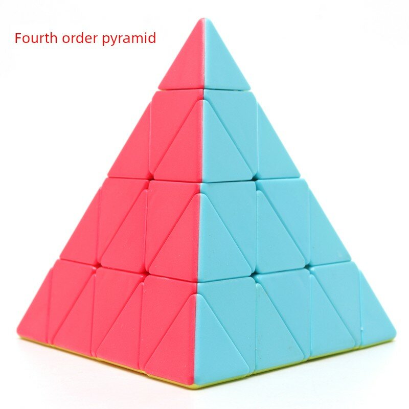 Макарон-пирамида — треугольный кубик Рубика, трехслойный, нерегулярной формы, однотонный, развивающая головоломка для