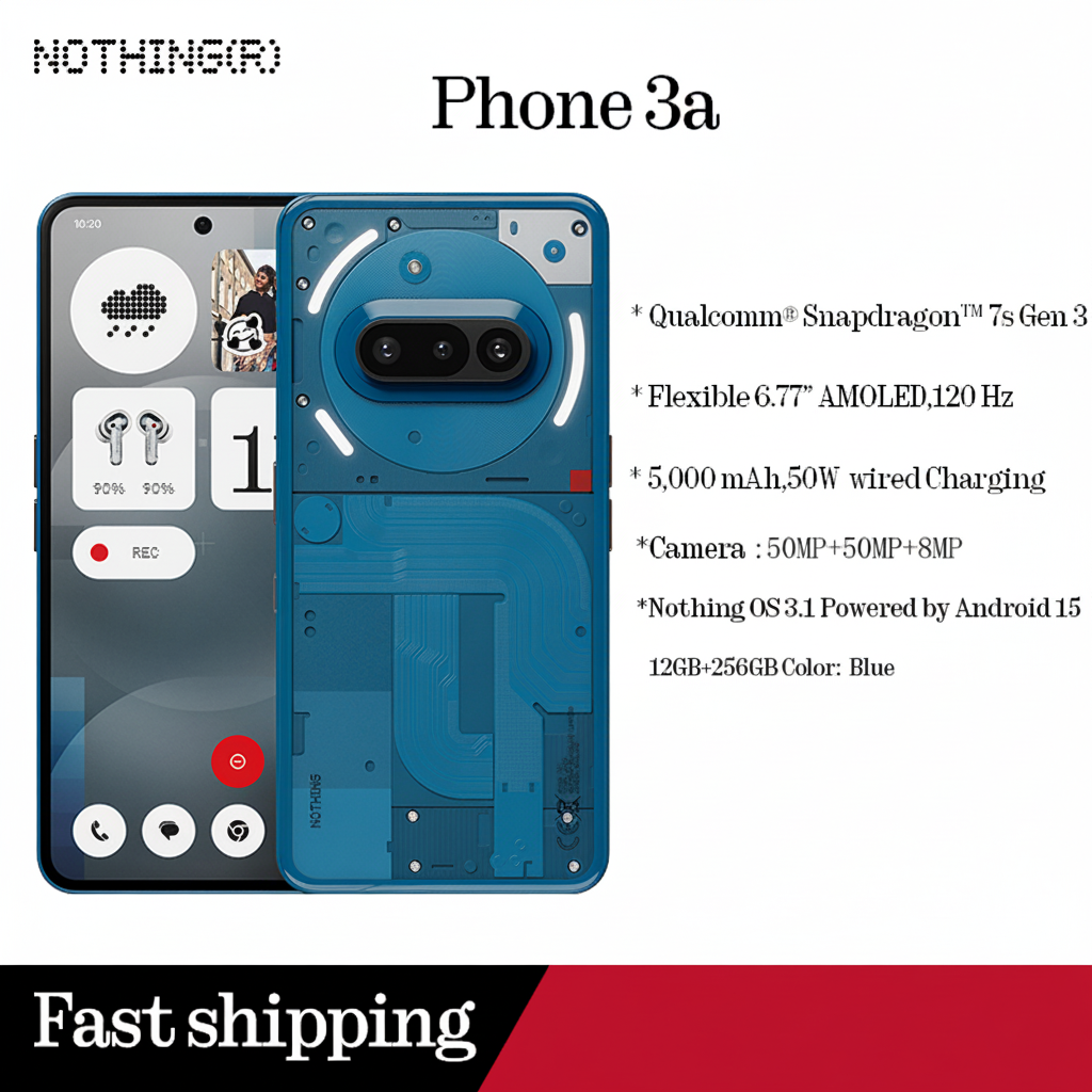 Смартфон NOTHING Phone (3a), 12/256ГБ, global
