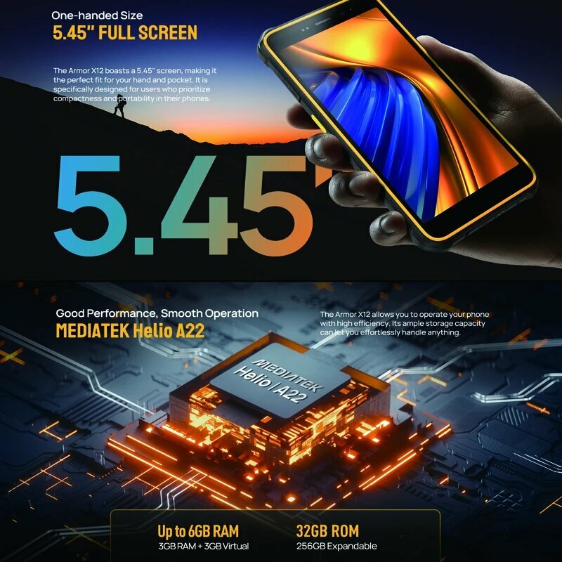 Смартфон Ulefone Armor X12, 3/32ГБ — фото 1