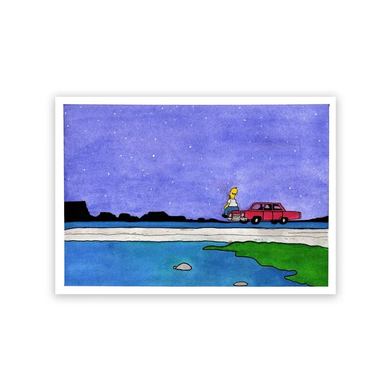 Картина "Симпсоны" Disney PC8642, A3 30x42 cm No Frame