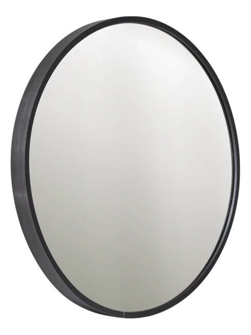 Зеркало круглое Silver Mirrors Selena 50 50 см, черное, зеркало настенное в ванную, в современном стиле