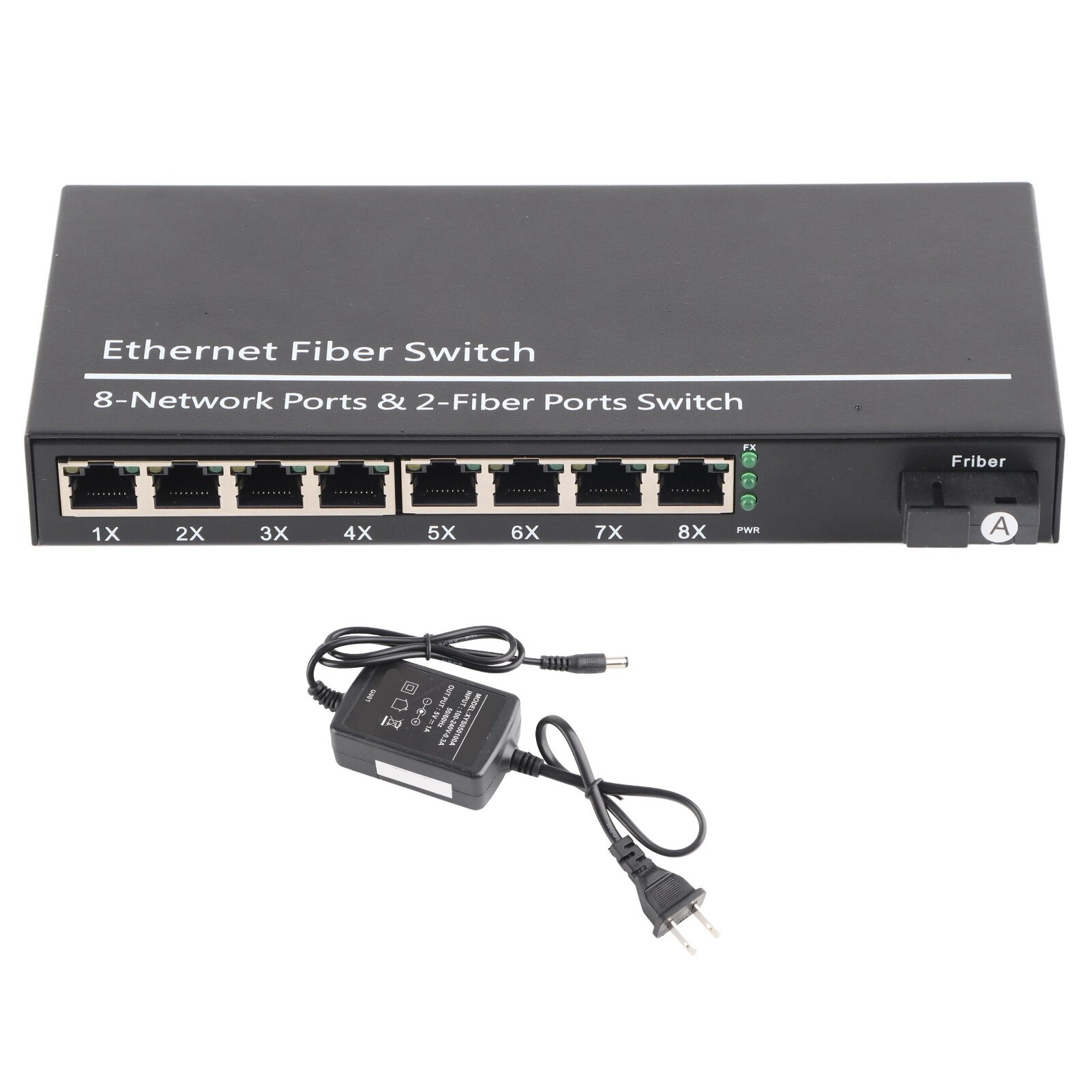 Гигабитный ethernet коммутатор 9 портов 10 100 1000m tx1310nm полный полудуплексный конвертер медиа для офисной сети 240v вилка сша