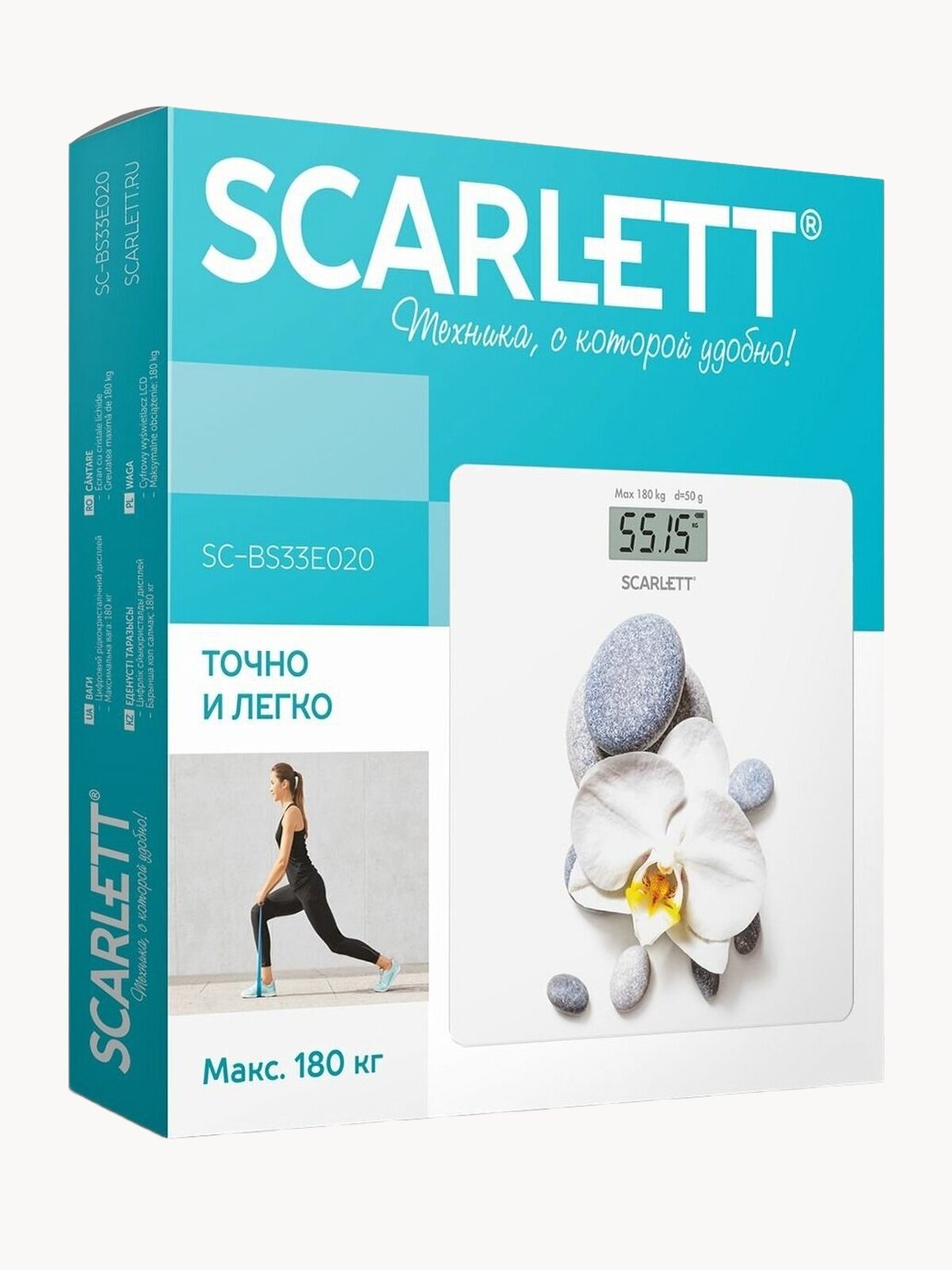 Весы напольные Scarlett SC-BS33E020, батарейки в комплекте ,