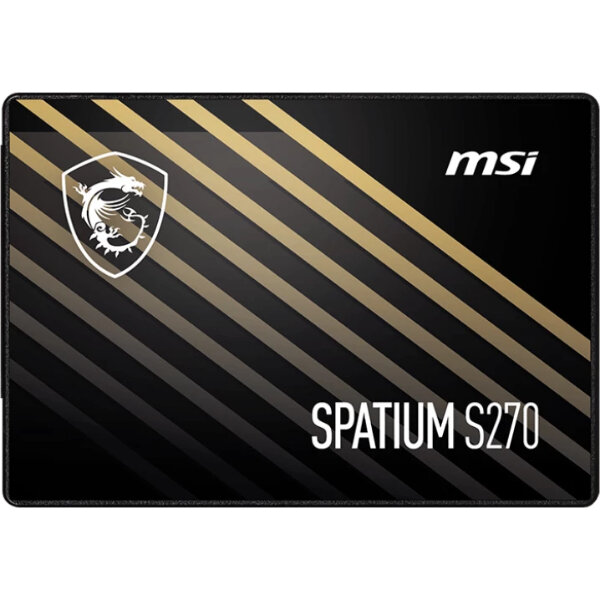 Накопитель SSD MSI SPATIUM S270, 480Gb, 2.5, SATA III, R/W 500/450