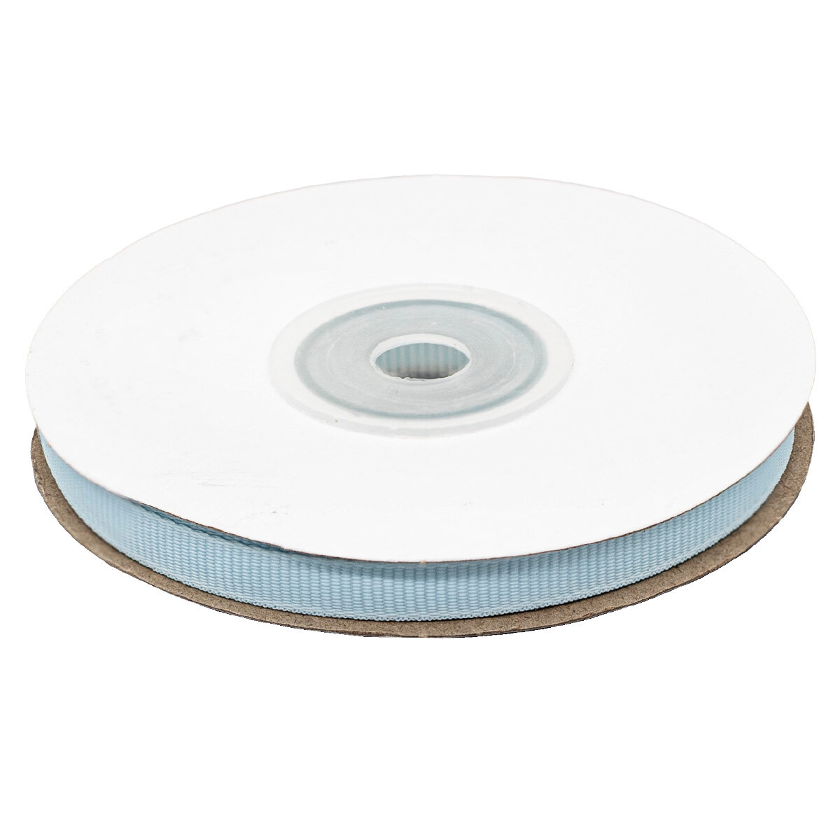 Лента репсовая декоративная Айрис, 0,6см*18,28м (130 светло-голубой)