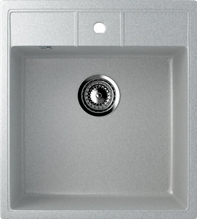 Кухонная мойка Ulgran U-406, искуственный мрамор, цвет серый/ мойка для кухни