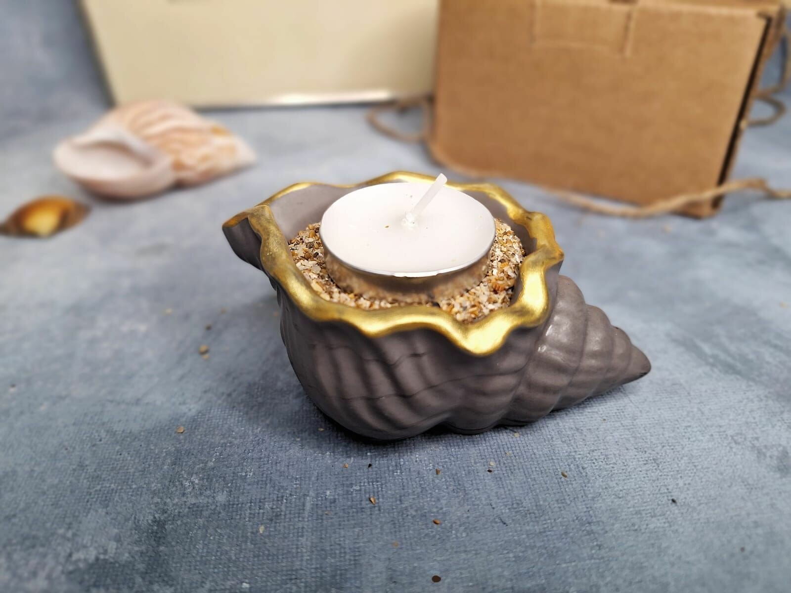 Подсвечник, авторский со свечой набор