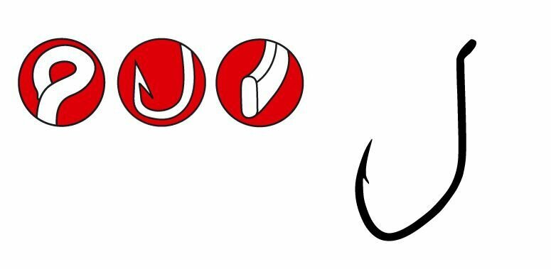 Крючок Gamakatsu Hook LS-4644F Black №04