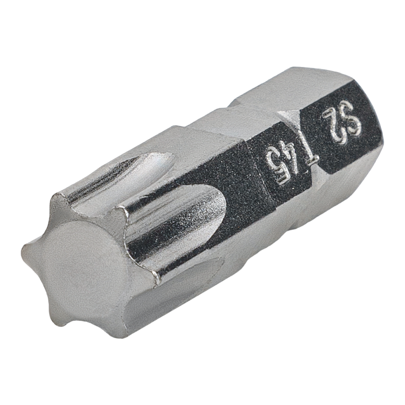 Бита торкс T45 25 мм хвостовик С6,3 мм торсионная mte (3 шт)