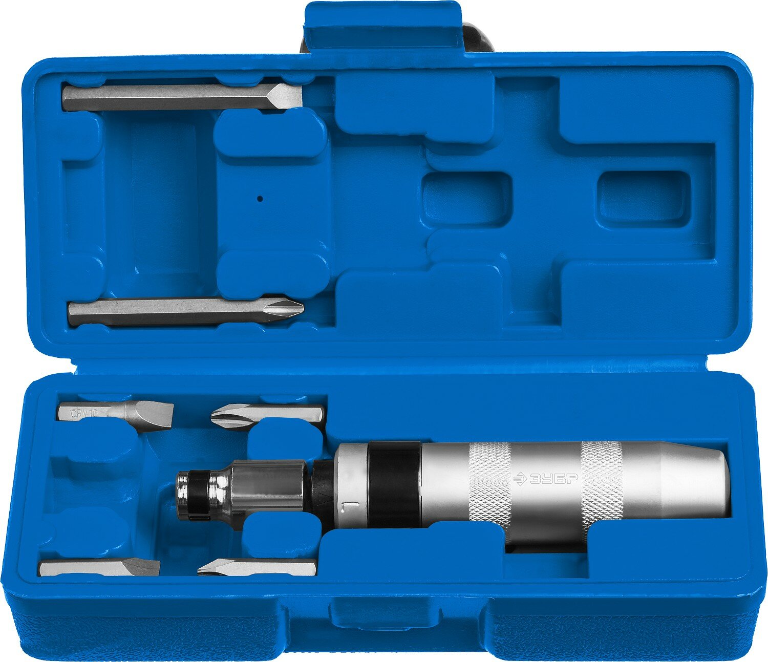ЗУБР 8 предм, ударно-поворотная отвертка, Профессионал (2567)