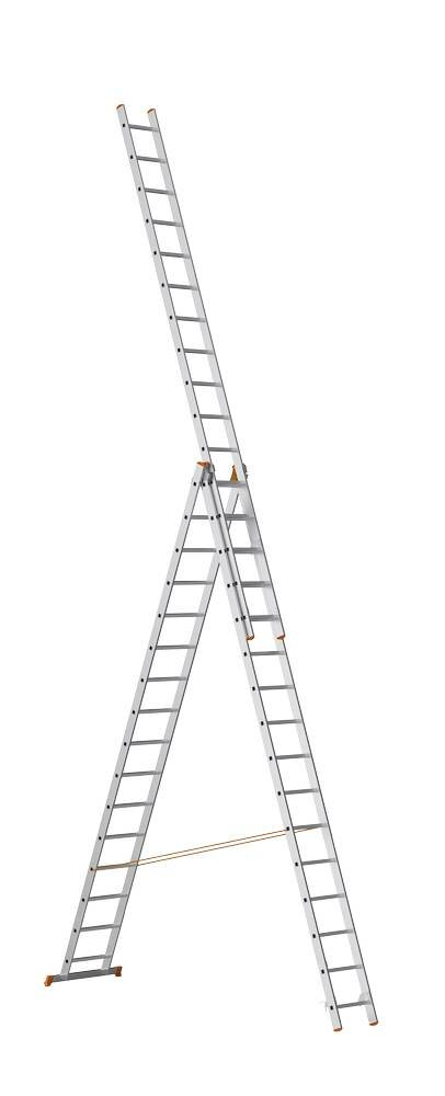 Лестница Трехсекционная Sarayli 3Х16, Длина 11.43 М, Нагрузка 150 Кг.