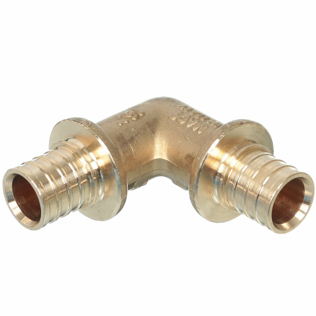 Уголок резьбовой Stout 16x16 мм, 90°, латунь, Италия