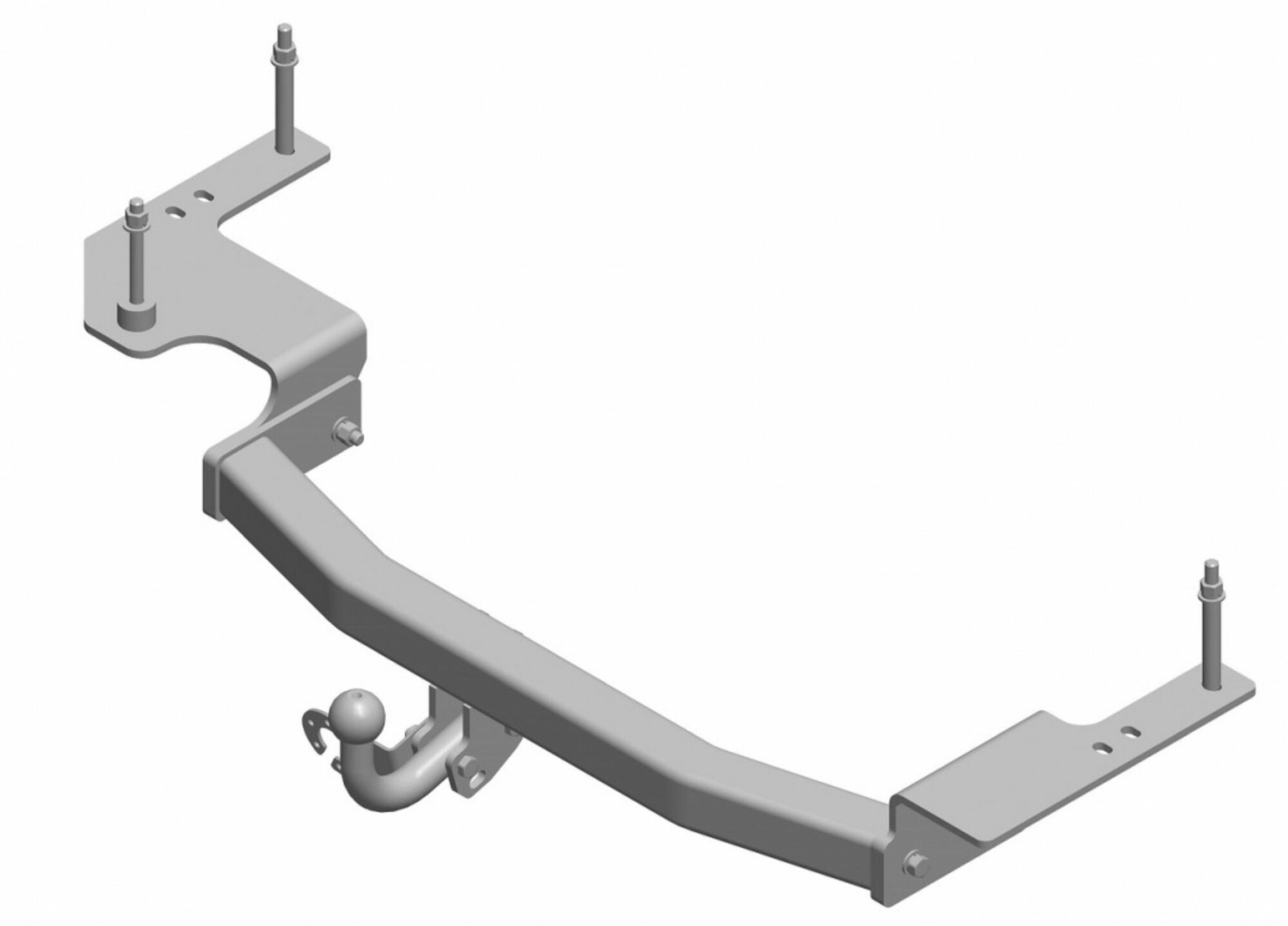 Фаркоп AvtoS для TOYOTA Land Cruiser J200 (2007-), LEXUS LX 570 (2007-) с универсальной электрикой Smart(блок) и сертификатом в комплекте, арт.(TY 28+smart)