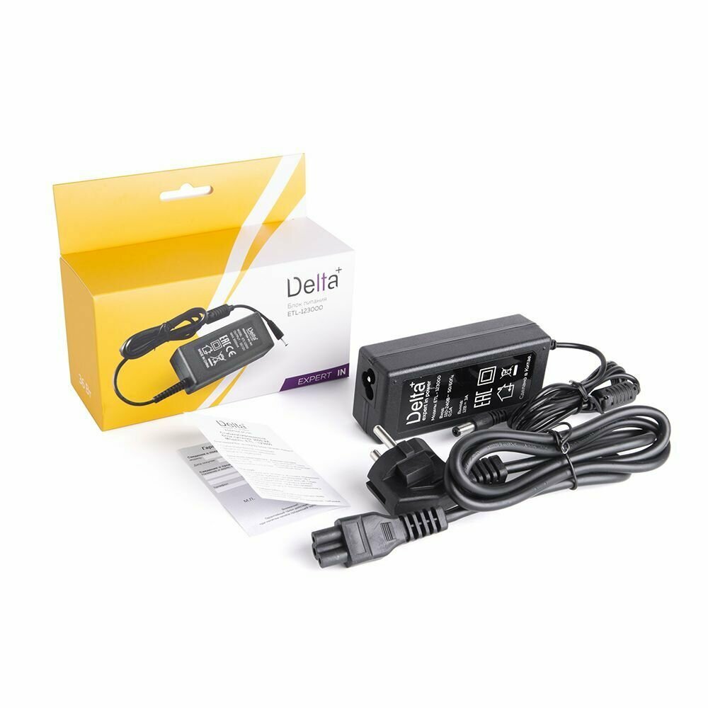 Блок питания БП DELTA+ ETL-123000 12V 3.0A