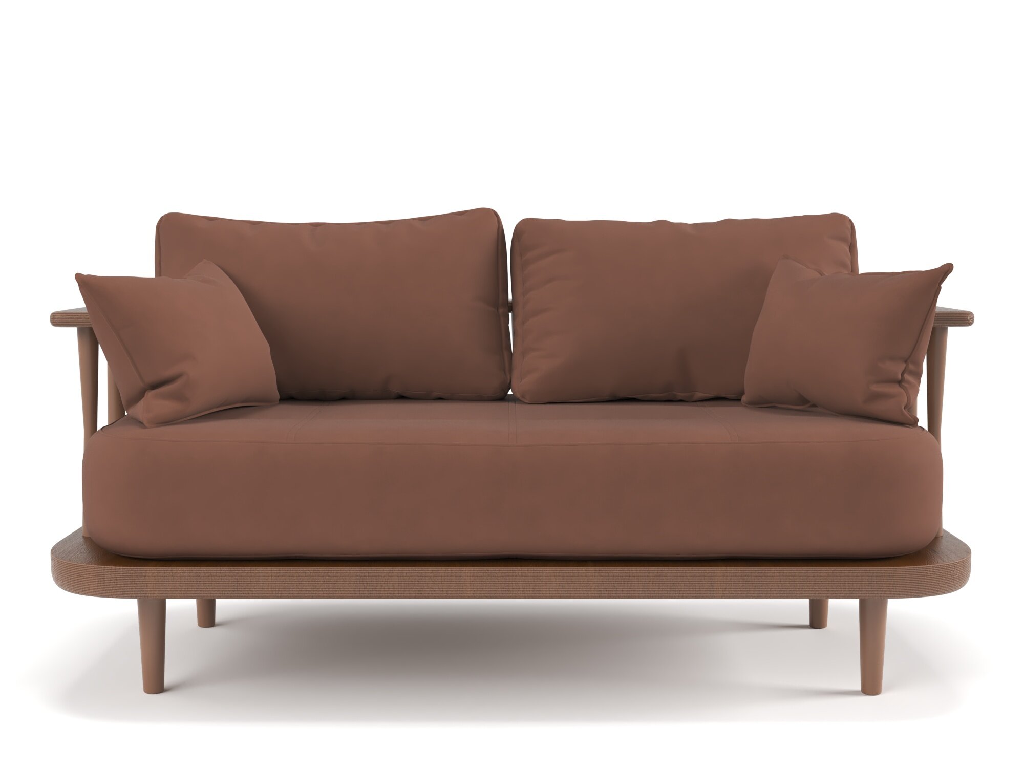 Диван Soft Element Ламе Terra, двухместный, велюр, на кухню, в офис, на дачу, для кафе и ресторанов, в баню