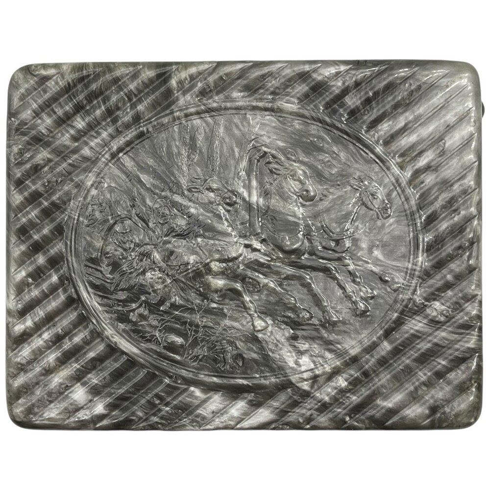Портсигар "Тройка", целлулоид, 1930-1947 гг, СССР