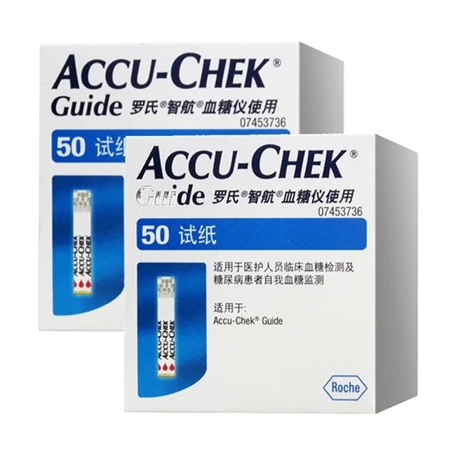 ACCU Chek набор для тестирования глюкозы в крови 100pcs