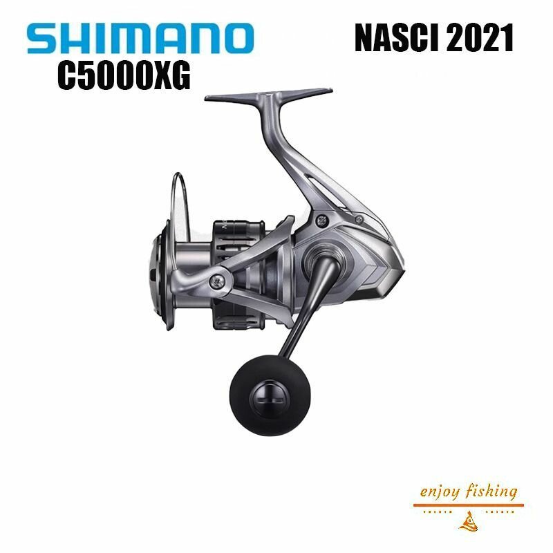 Shimano NASCI C5000XG 2021 Легкая и прочная спиннинговая катушка для рыбалки, высокоскоростная