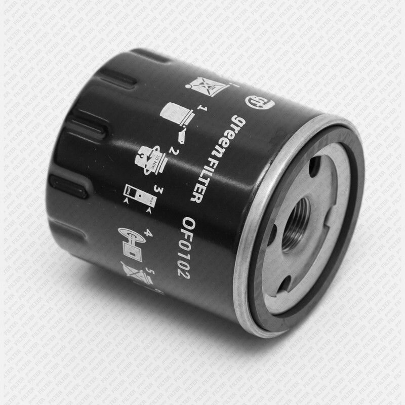 Фильтр масляный GREEN FILTER OF0102 для CITROEN, FIAT, PEUGEOT