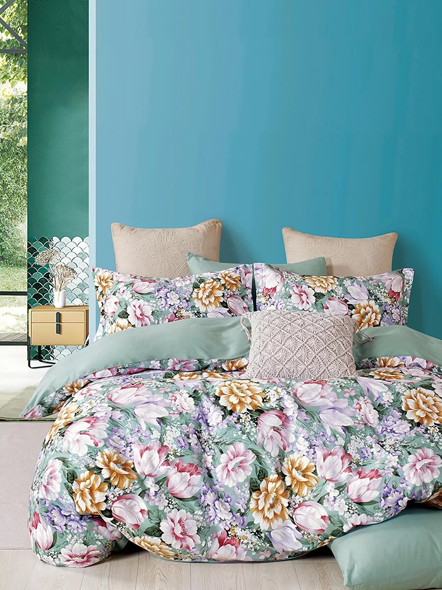 Постельное белье двуспальное хлопок наволочки 70х70 Twill