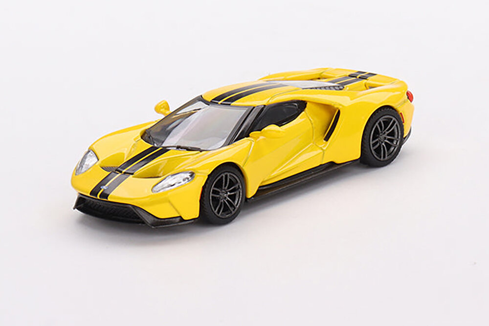 Модель коллекционная MINI GT Ford gt 2020 triple yellow lhd (длина модели 6-10 см)