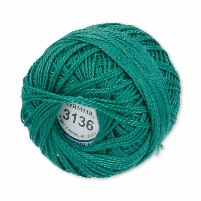 Пряжа "Gamma" Ирис 100% хлопок, цвет: 3136 (2 шт.)
