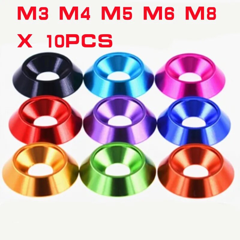 ZFhong набор крепежных элементов M3 M4 M5 M6 M8 deep blue, M6 10PCS