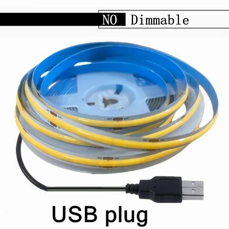 Светодиодная лента USB, Cold White, 1 м