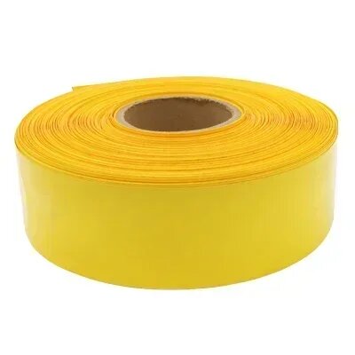 Термоусадочная трубка ПВХ для аккумуляторов 18650 120mm Width, Yellow
