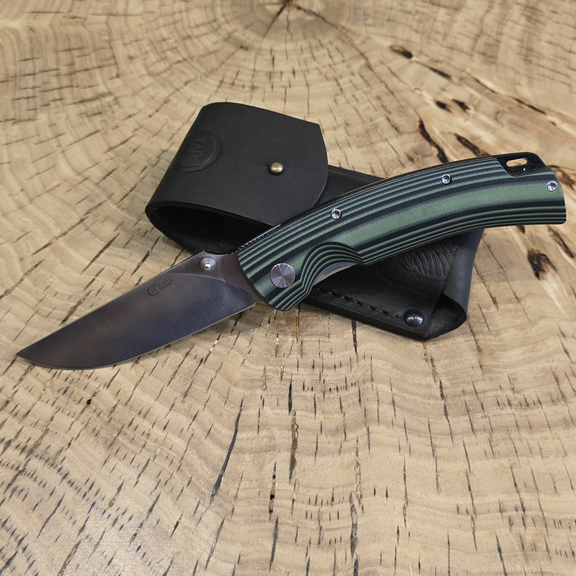 Нож складной Аляска, сталь AUS-10, рукоять пластик G10, Мастерская Семина