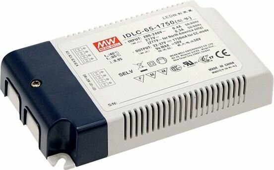 Блоки питания MEAN WELL IDLC-65A-700 импульсный LED 65,1Вт 69-93ВDC 700мА 180-295ВAC 1 шт