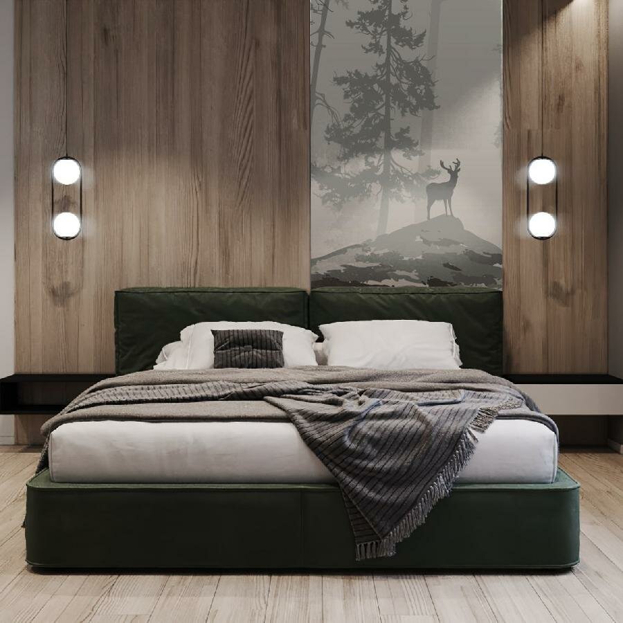 Фотообои Черно белый лес 9-963-L-Флекс 270 x 400 см (ВхШ) Бесшовные, флизелиновые, влагостойкие обои MasterFresok