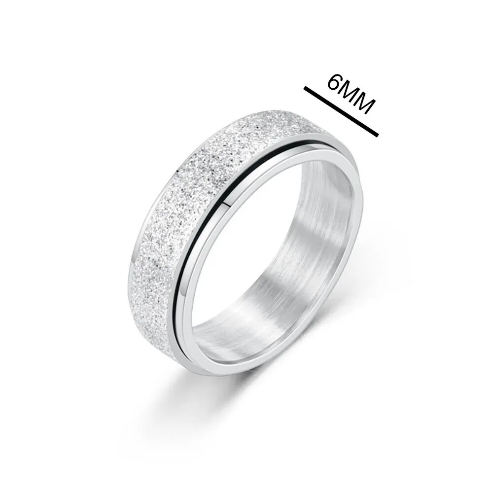 Кольцо тревоги Figet Spinner Rings R00952 Серебряный, R00972, 6