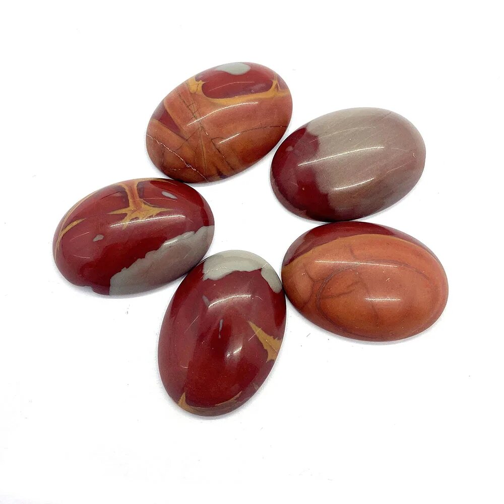 Кабошон агат, оникс, бирюза, натуральный камень, 18x25 мм Бордовый, F