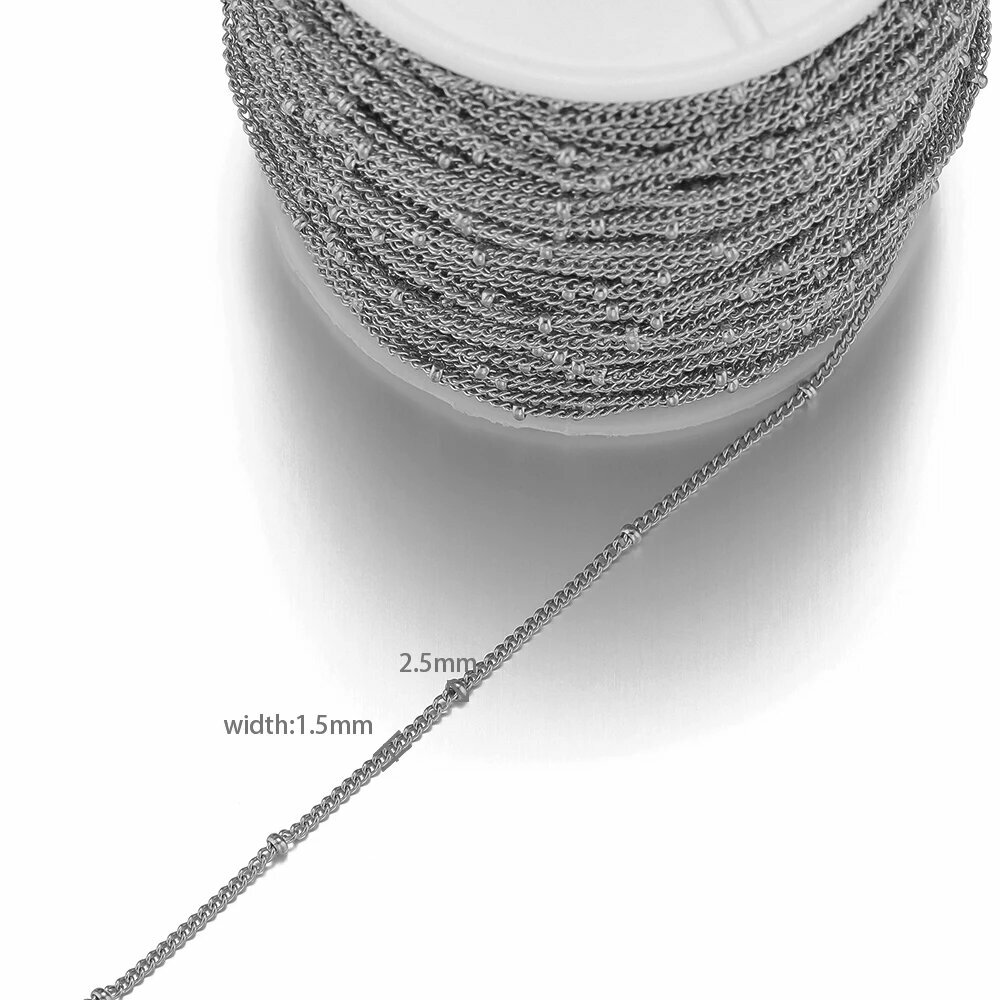 Цепь из нержавеющей стали Steel Color 2.5mm, 2 метра