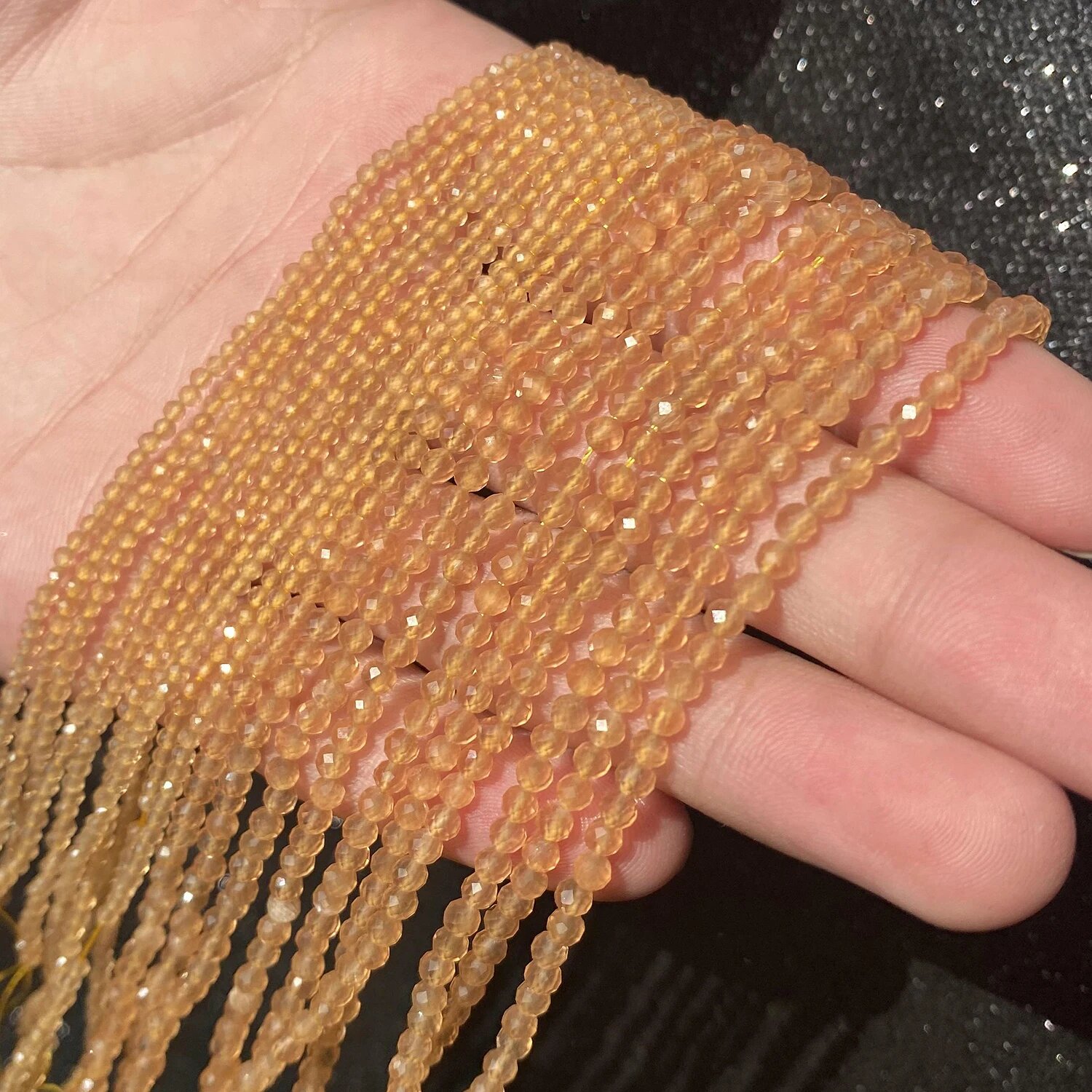 Бусины кошачий глаз хilitata 3 мм 15 дюймов