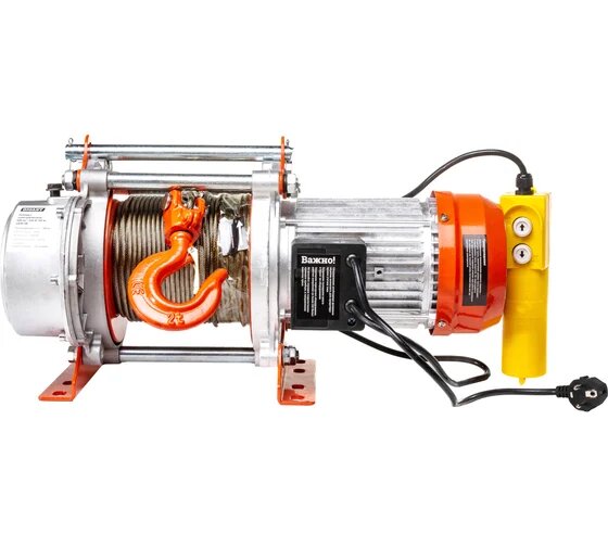 Электрическая лебедка Gigant 300/600 кг, 220 В, 60/30 м, Диаметр троса 6мм, GEW-08