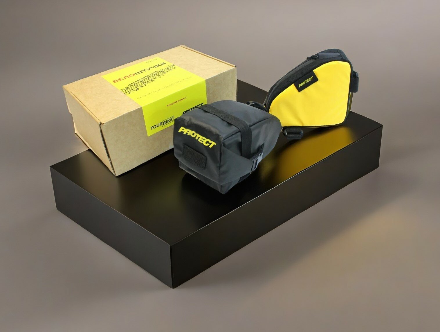 Подарочный набор велоштучки №5, велосумка на раму и велосумка под седло.