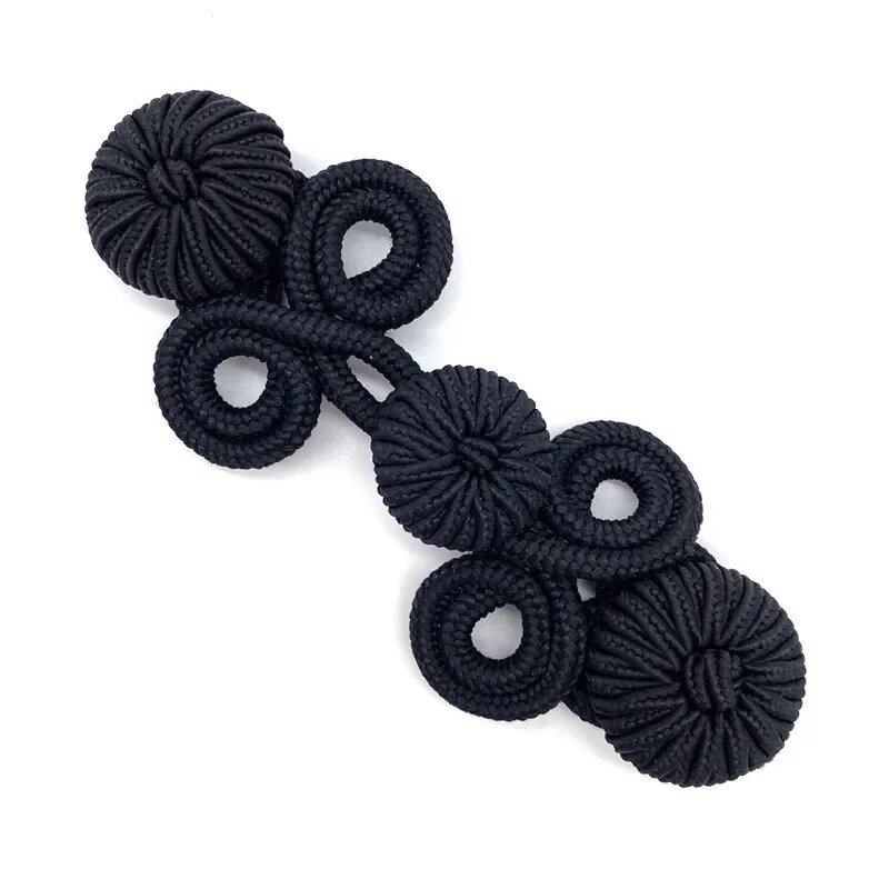 Китайская кнопка-лягушка золотая и черная Black