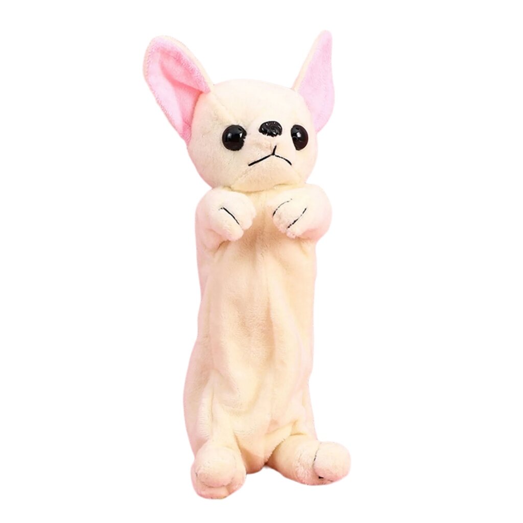 Плюшевая Мультяшная Собака Сумка Для Карандашей Прекрасное Животное Пенал Для Карандашей Большой Емкости Сумка Для Ручек