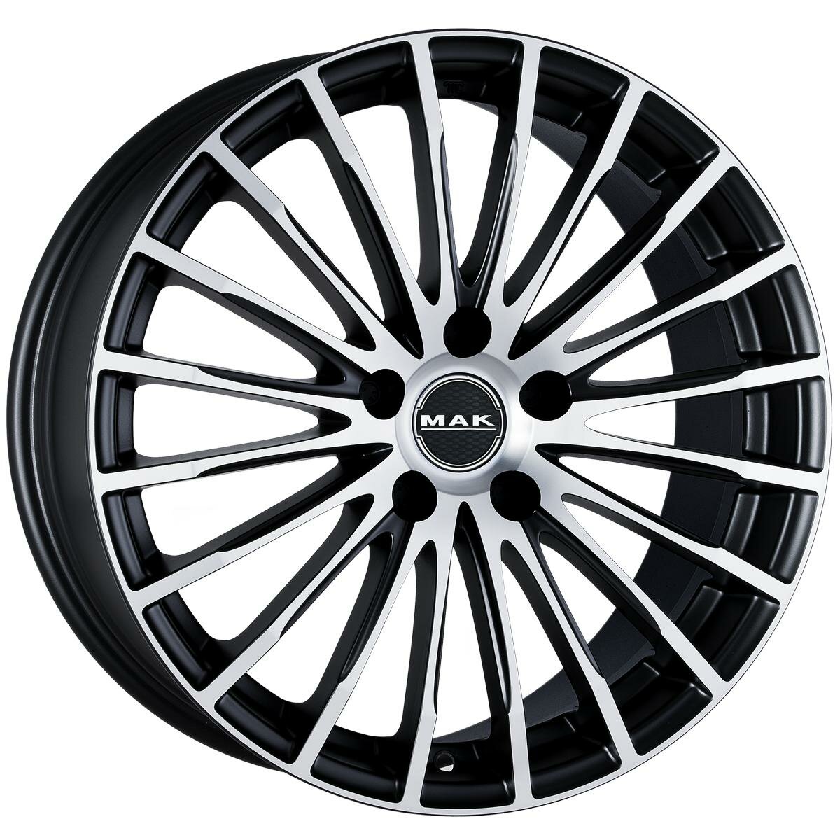 MAK Fatale 18x8 5x108 et45 dia72 Чёрный матовый с полированной лицевой частью