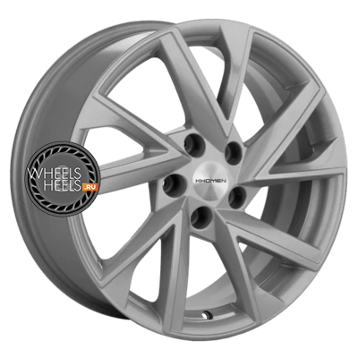 Диск автомобильный литой Khomen Wheels KHW1714 (Jac/Москвич 3) 17x7 5x108 et40 dia54.1 F-Silver