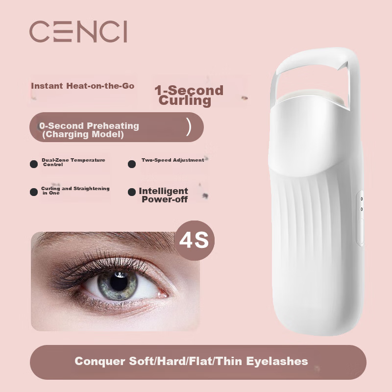 CENCI Electric Eyelash Curler, 4s Automatic Heating Eyelash Curler, Heating Eyelash Shaper, Beauty Tool