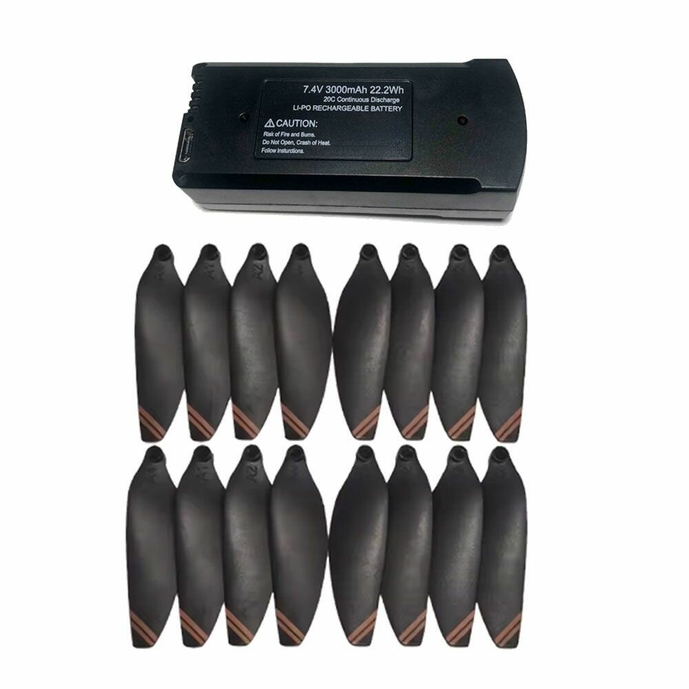 Комплект аккумуляторов (7.4V) и пропеллеров для RC Самолеты V168/V168 Pro Max запасные части