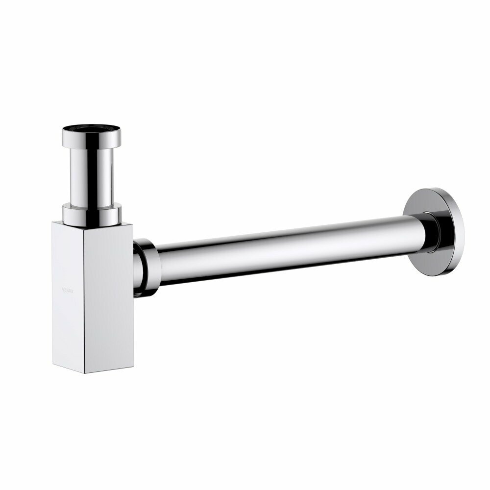 Сифон для раковины Aquatek AQ6013CR хромированный, регулированный по высоте