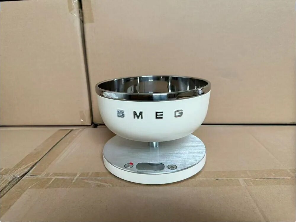 Электронные кухонные весы Smeg yjjj, кремовые, с USB-кабелем, документация