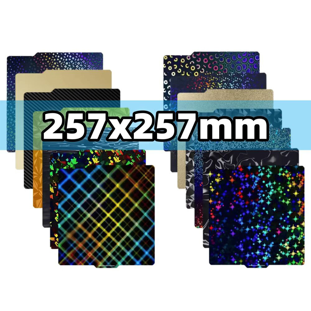 Пластина для сборки Bambulab, листовая пружинная сталь 257x257, лист Pei Peo H1H, лист Pey A1 X1C P1S, сборочная пластина для 3D-принтера Bamboo Lab