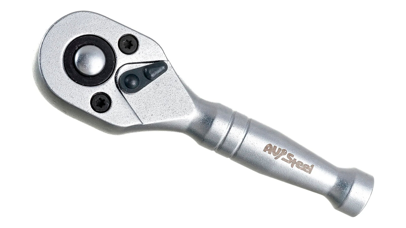 Трещотка AV Steel 1/4 укороченная 95 мм (72 зубца)