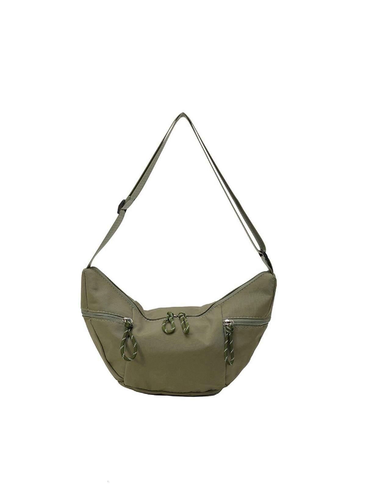 Сумка в виде полумесяца, маленькая сумка через плечо на стропах в форме полумесяца, модная сумка на стропах, сумки в форме луны, объемные сумки для пельменей