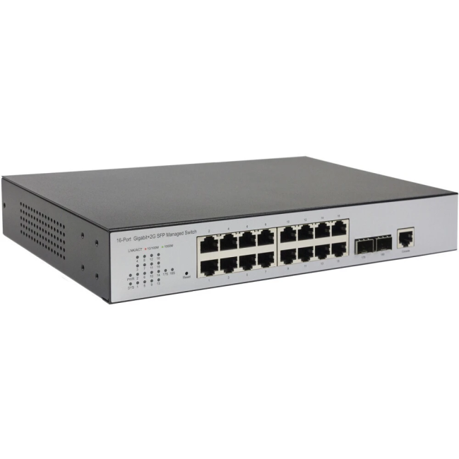 OS3118/A2A ORIGO Управляемый L2 коммутатор, 16x1000Base-T, 2x1000Base-X SFP, консольный порт RJ-45